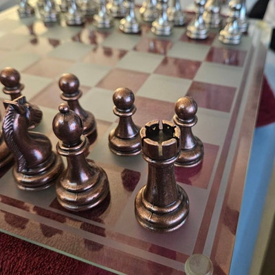 Luxury Handmade Large Chess Set, Personalized Birthday Gift, Chess ...