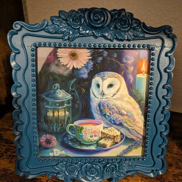 Moonlight Owl 5x7 Altar Print, Direct From Artist, Whimsical Owl Art ...
