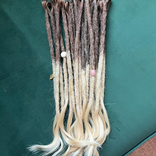 Dark Brown Human Hair Dreadlock Extensions Single Ended Dreadlocks Real ...