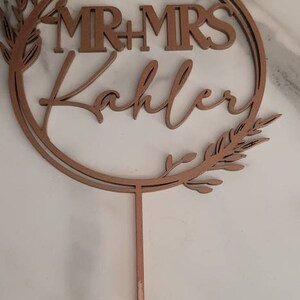 Personalized Wedding Cake Topper / Script Cake Toppers for - Etsy
