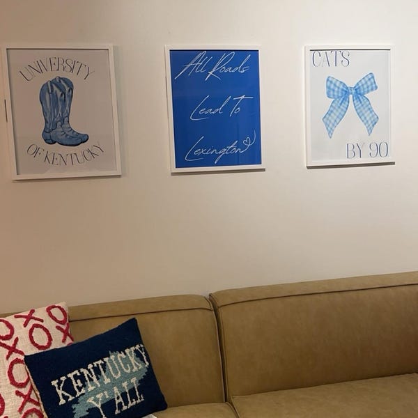 University of Kentucky College Town Posters Set of 4 - Etsy