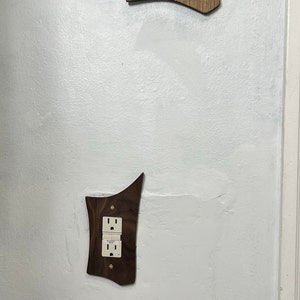 Arbor Walnut Wood Light Switch Covers Mid Century Modern Wall Plate MCM ...