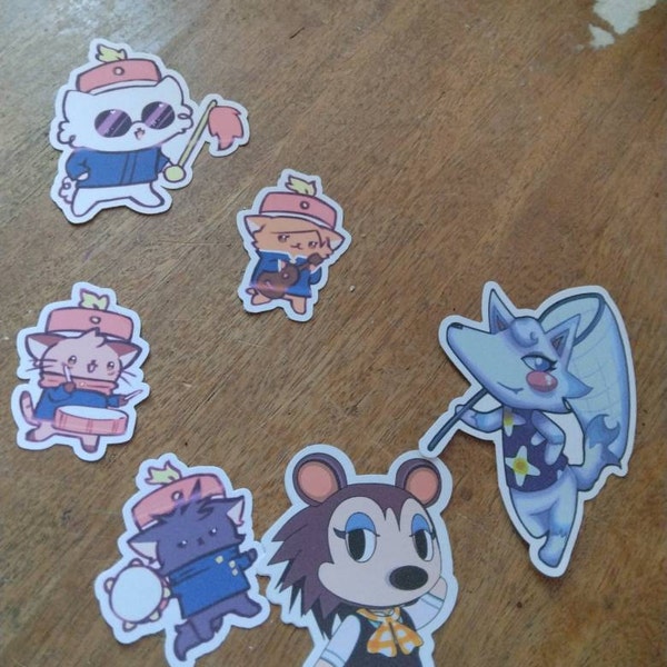 JJK Jujutsu Kaisen 4 Pc Cat Parade Stickers | Gojo Yuji Nobara Megumi ...