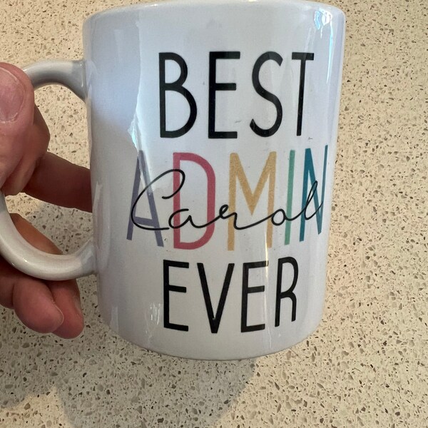 Admin Mug, Administrative Professionals Day Gift, Personalized Mug ...