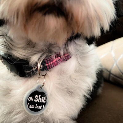 Gotags Oh Shit I'm Lost Dog Tags With Glow-in-the-dark Silencer No ...