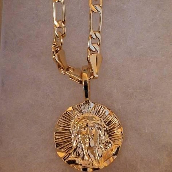 14k Yellow Gold Nugget Necklace, Real Gold Nugget Heart Necklace, 15mm ...