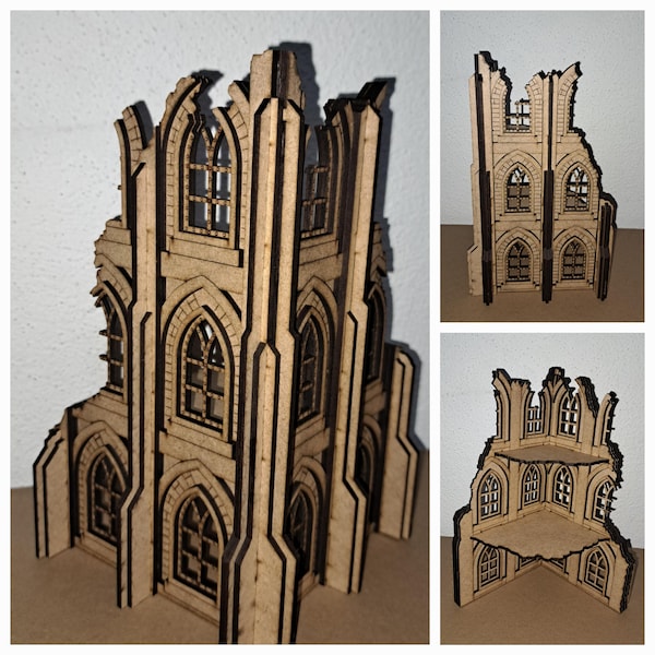 Budget Cathedral Terrain File (type 1), Laser Cut Files, SVG, Ai, Pdf ...