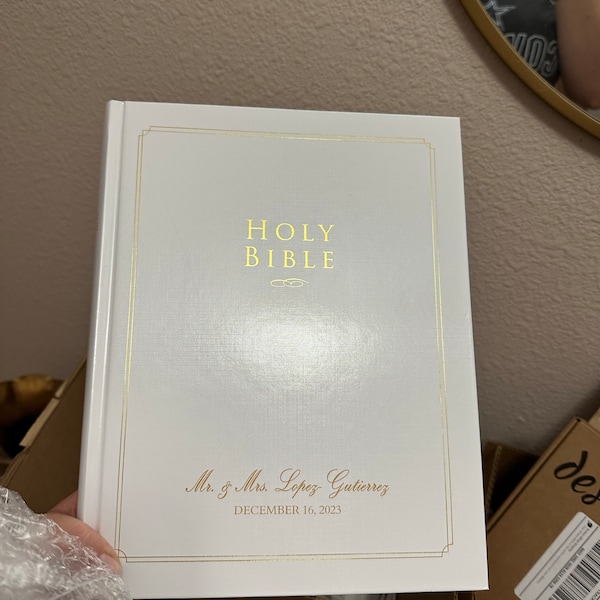 NIV Personalized Family Holy Bible, Engraved Bible, Religious Gift ...