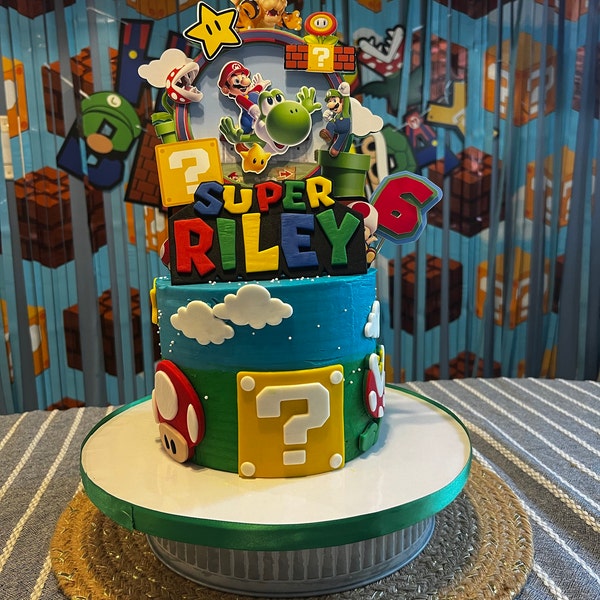 Video Game Fondant Cake Kit - Etsy