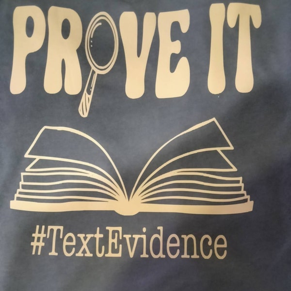 Prove It Text Evidence • Teacher SVG Files for Cricut • Digital ...