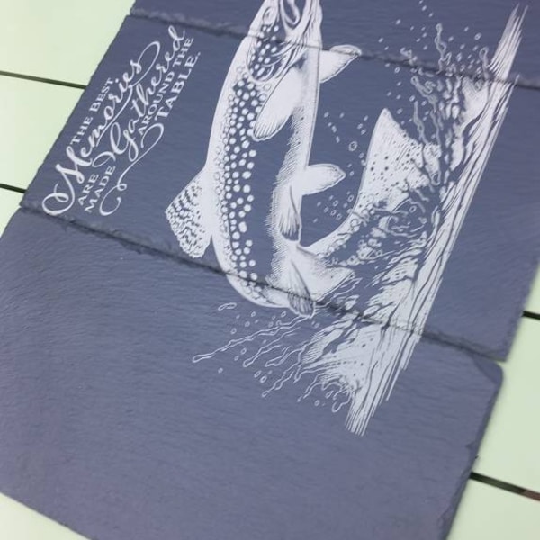 River Scene Laser Engrave Files Svg Png Dxf Eps Pdf Vector Graphic ...