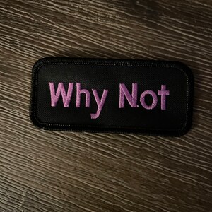 Custom personalized Embroidered Name Tag/ Embroidered Name | Etsy