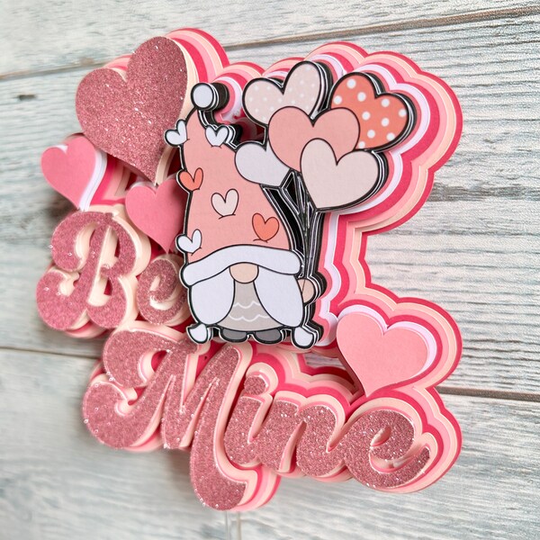 Valentines Day Be Mine Cake Topper SVG/ Silhouette File - Etsy