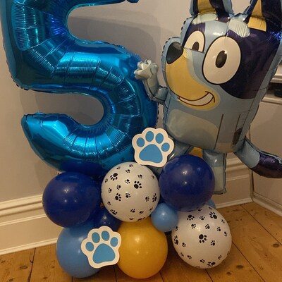 DIY Large Bluey Balloon Sculpture, Bluey Kids Birthday Balloon ...