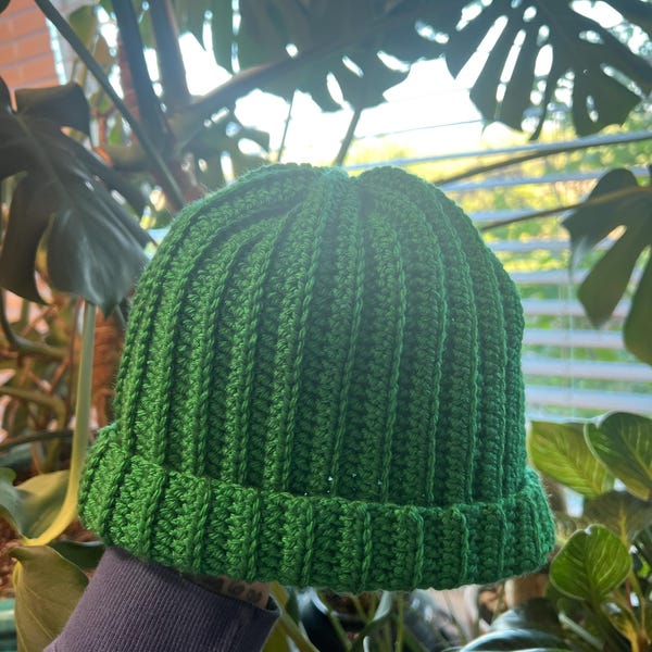 CROCHET PATTERN- Quick & Easy Crochet Hat Pattern, Ribbed Wonder Beanie ...