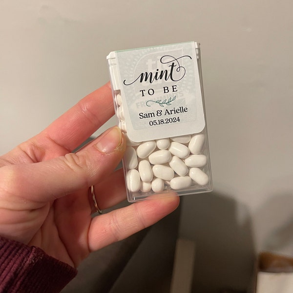 Personalized Tic Tac Labels - Mint to Be Wedding Favors Labels Stickers ...