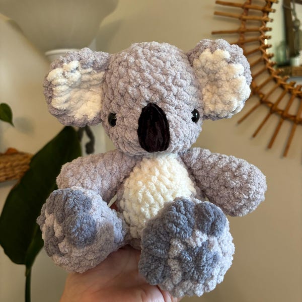 Kip Koala - PDF Crochet Pattern - LOW SEW Koala Bear Plushie / Stuffie ...