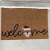 Santa Doormat, Winter Doormat, Christmas Doormat, Patio Decor, Holiday ...