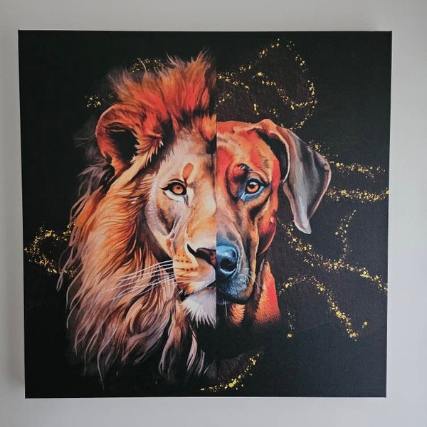 Rhodesian Ridgeback Pop Art | Cartoon | Digital Print | Wall Art ...