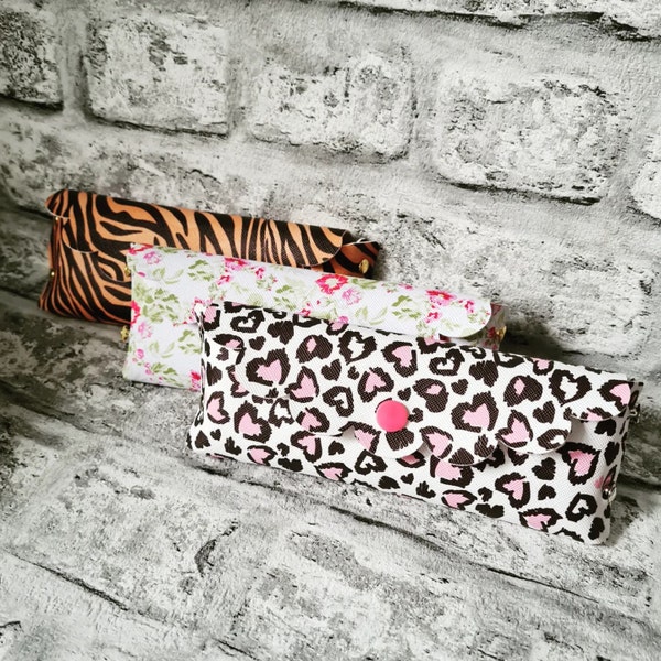 Glasses Case Pattern SVG, Sunglasses Pouch Template, Faux Leather No ...