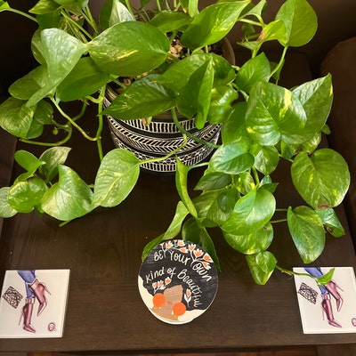 Set of 4, Afrocentric Glass Coasters, African American Glass Coasters ...