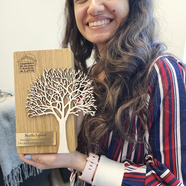 Custom Engraved Wooden Trophy, Megaphone Award, Unique Handcrafted ...