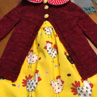 Fabric Buttons, Rooster Hen Chicken Buttons, Shank to Sew, Pinback to ...