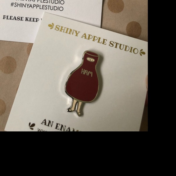 Scout's Ham Costume Enamel Pin - Literary Lapel Pin // Hard Enamel Pin ...