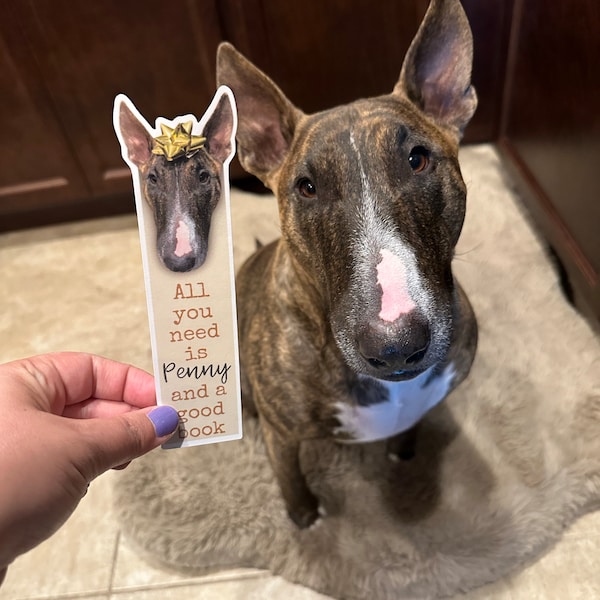 Custom Dog Bookmark, Animal Lover Gift for Pet Lovers, Personalized ...