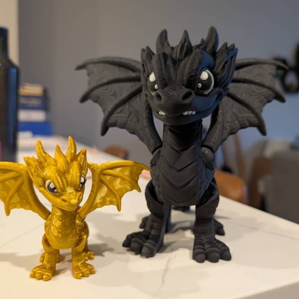 Complete Dragon Set | Black, Blue, Purple & Gold Dragons | Fourth Wing ...