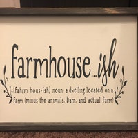 Farmhouse Ish Definition SVG Cut File SVG DXF Digital File - Etsy
