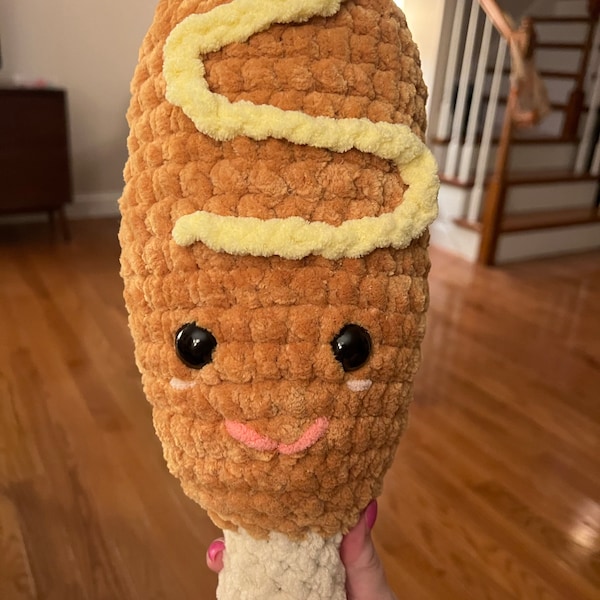 Corn Dog Crochet Pattern, No Sew, Amigurumi, Crochet Food, Plushie, PDF ...