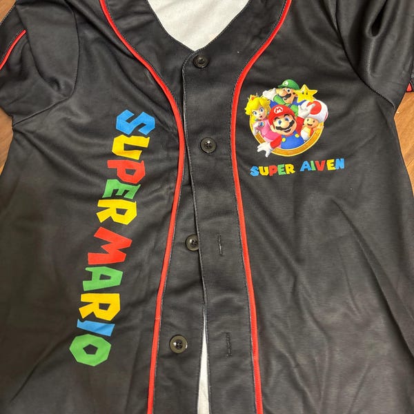 Personalized Super Mario Baseball Jacket, Video Game Jacket Men, Super ...