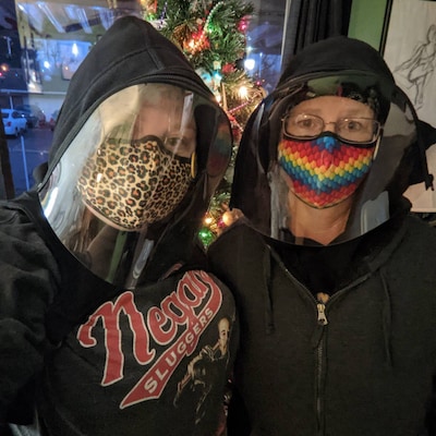 Hooded Face Shield, Face Mask Adults, Halloween Costume Women, Full ...