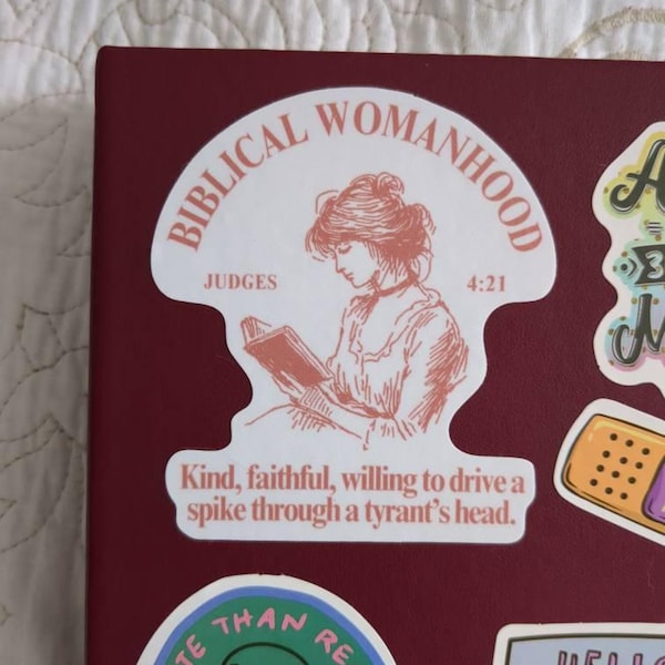 Biblical Womanhood Sticker for Her Jael Sticker Reformed Christian ...