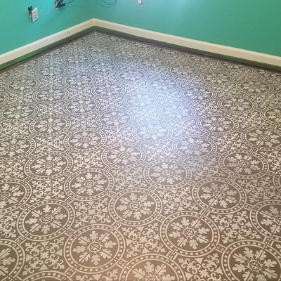 Florenza Tile Stencil Large TILE STENCIL Tile Stencils for Painting ...