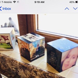 Wooden Centerpiece Photo Cube, 5 Size for Your Own Arrangements - Etsy
