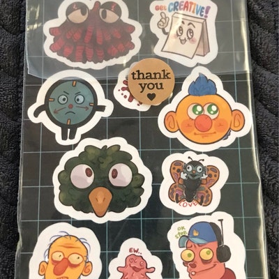 Ghost With Frogs Glossy Vinyl Sticker - Etsy