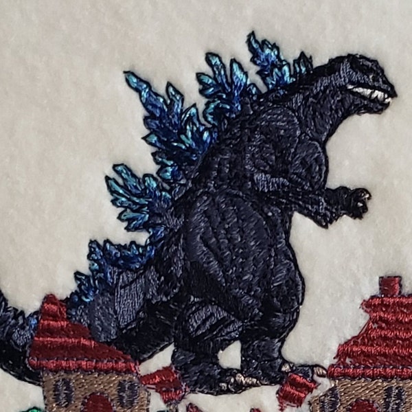 Embroidery Design / GODZILLA / Dinosaur / Great Design to Embroider ...
