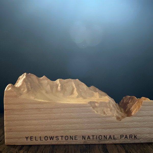 Grand Teton National Park Model, Topographical Carve of the Tetons Made ...