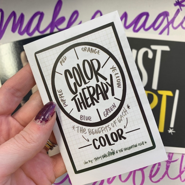 Color Therapy Zine - Etsy