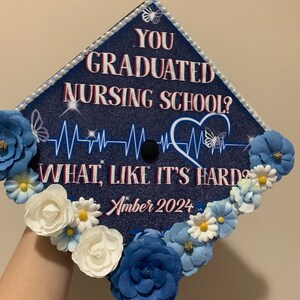 Custom This Queen Finally Got Her Crown Graduation Cap Topper, Black ...