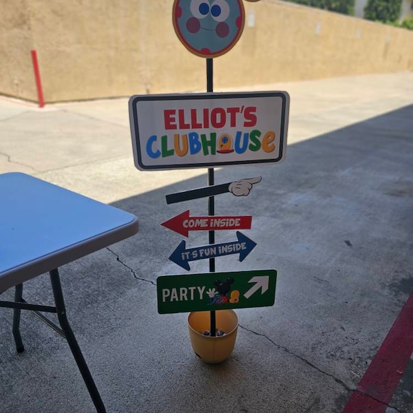 Personalized Customized Mickey Mouse Clubhouse Party Sign - Digital ...