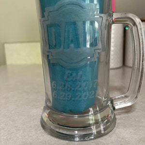 Super Dad Fathers Day Gift Engraved Mason Jar Glasses - Etsy
