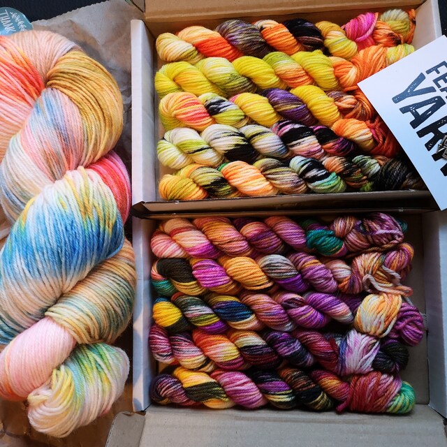 Fearless Yarn Hand Dyed Intensely Colourful by fearlessyarns