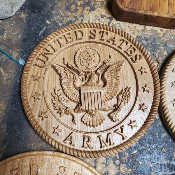 US Army Sign 3D STL Model, CNC Router Files (digital Download) - Etsy
