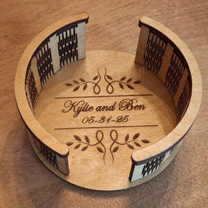 Round Coaster Caddy Digital Files for Laser Cutting - Etsy