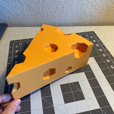 Cheese Papercraft Low Poly Printable DIY Template PDF 3d Origami ...