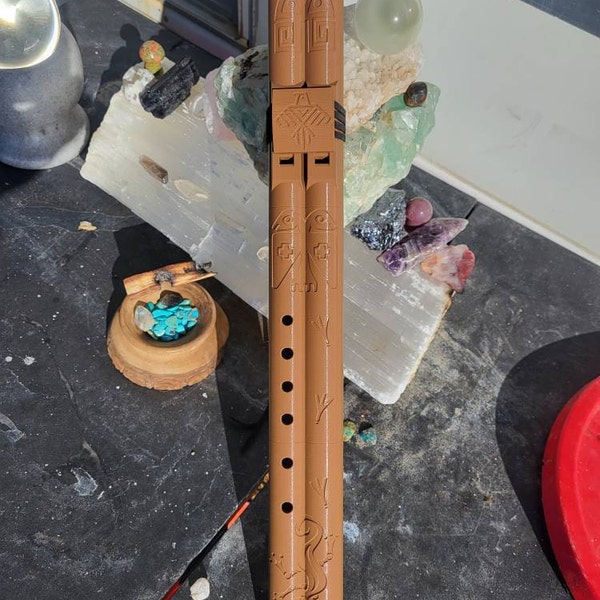 3D Printed Triple Flute, Key of A, Native American Style - Etsy