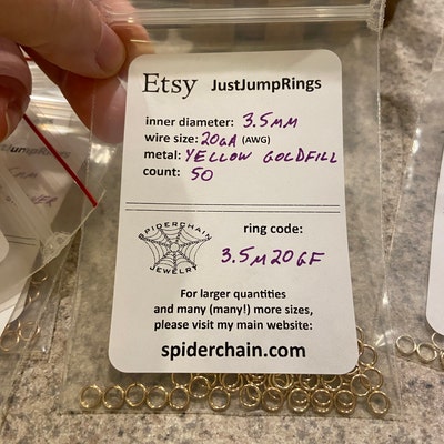 16 Gauge Sterling Silver Jump Rings Saw Cut Jump Rings Bulk Jump Rings ...